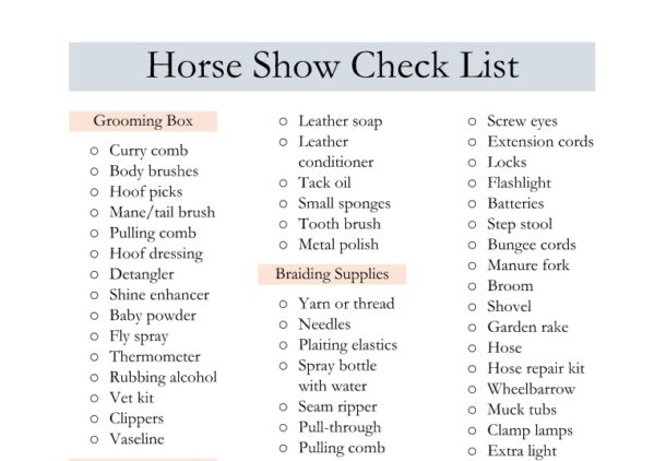 9 Horse Show Packing Tips You Can't Do Without