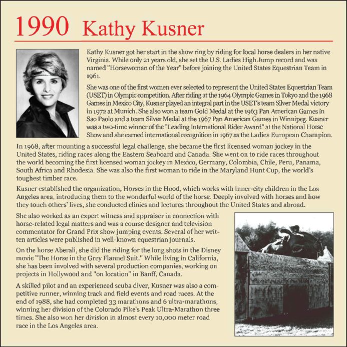 Leading Lady Kathy Kusner
