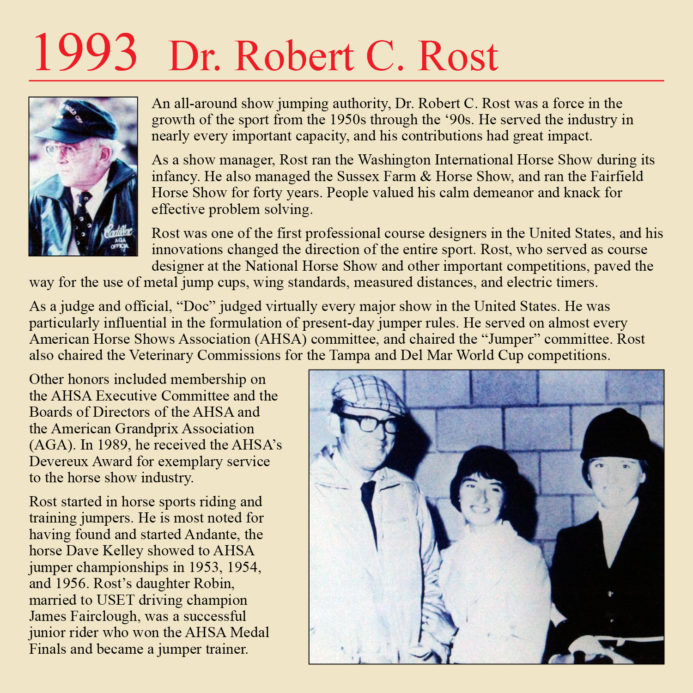 "Doc" Robert Rost, el hombre que modernizó los saltos - todoparamicaballo